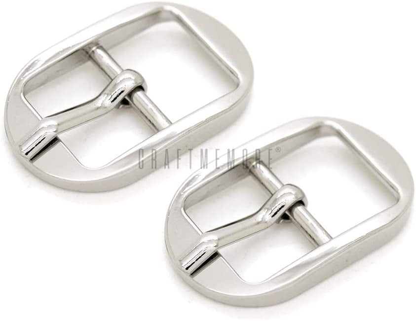 4pcs 1/2", 5/8" Belt Buckle Single Prong Oval Center Bar Buckles for ...