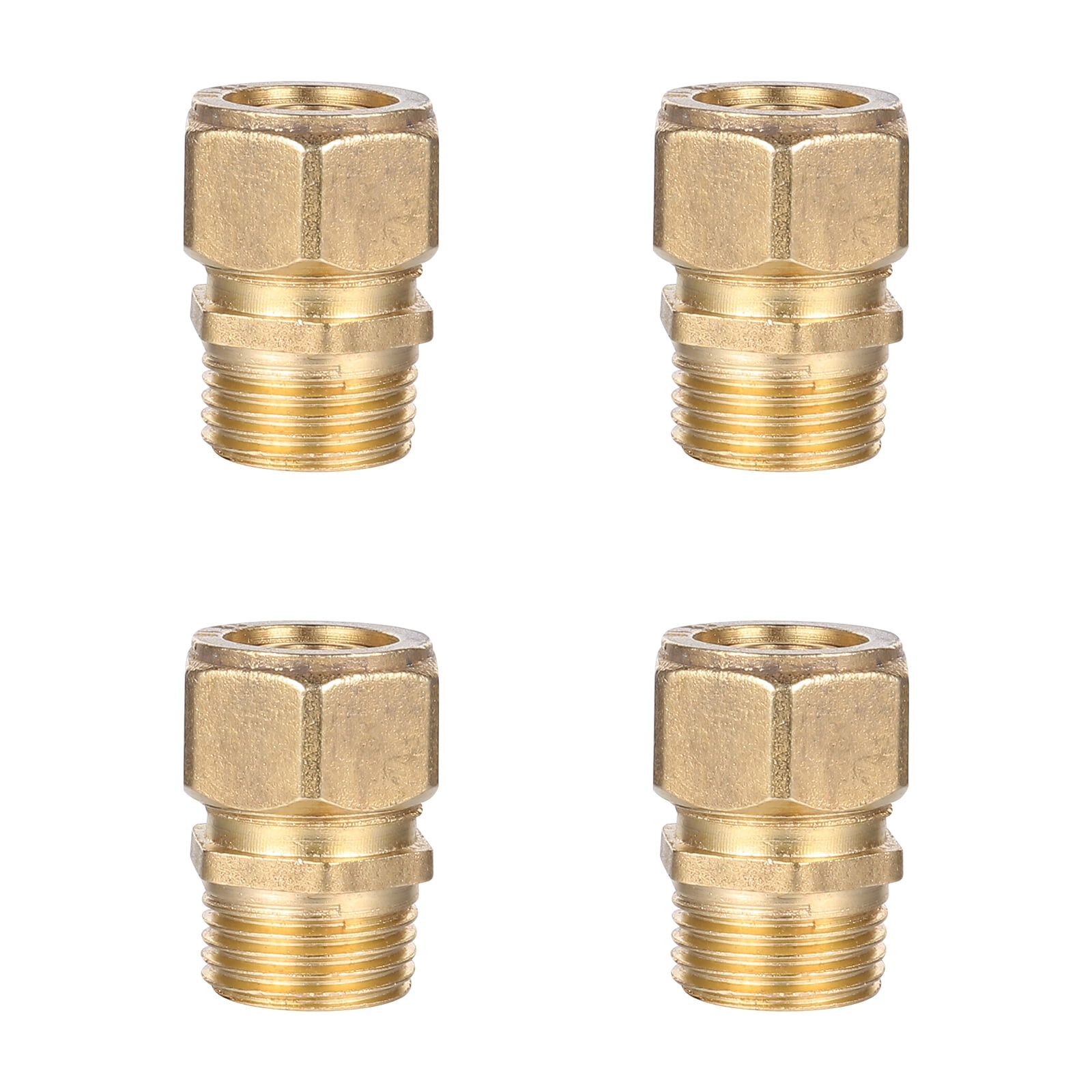 4pcs 1/2 Inch Copper Pipe Fitting Outer Thread Conversion Connector ...