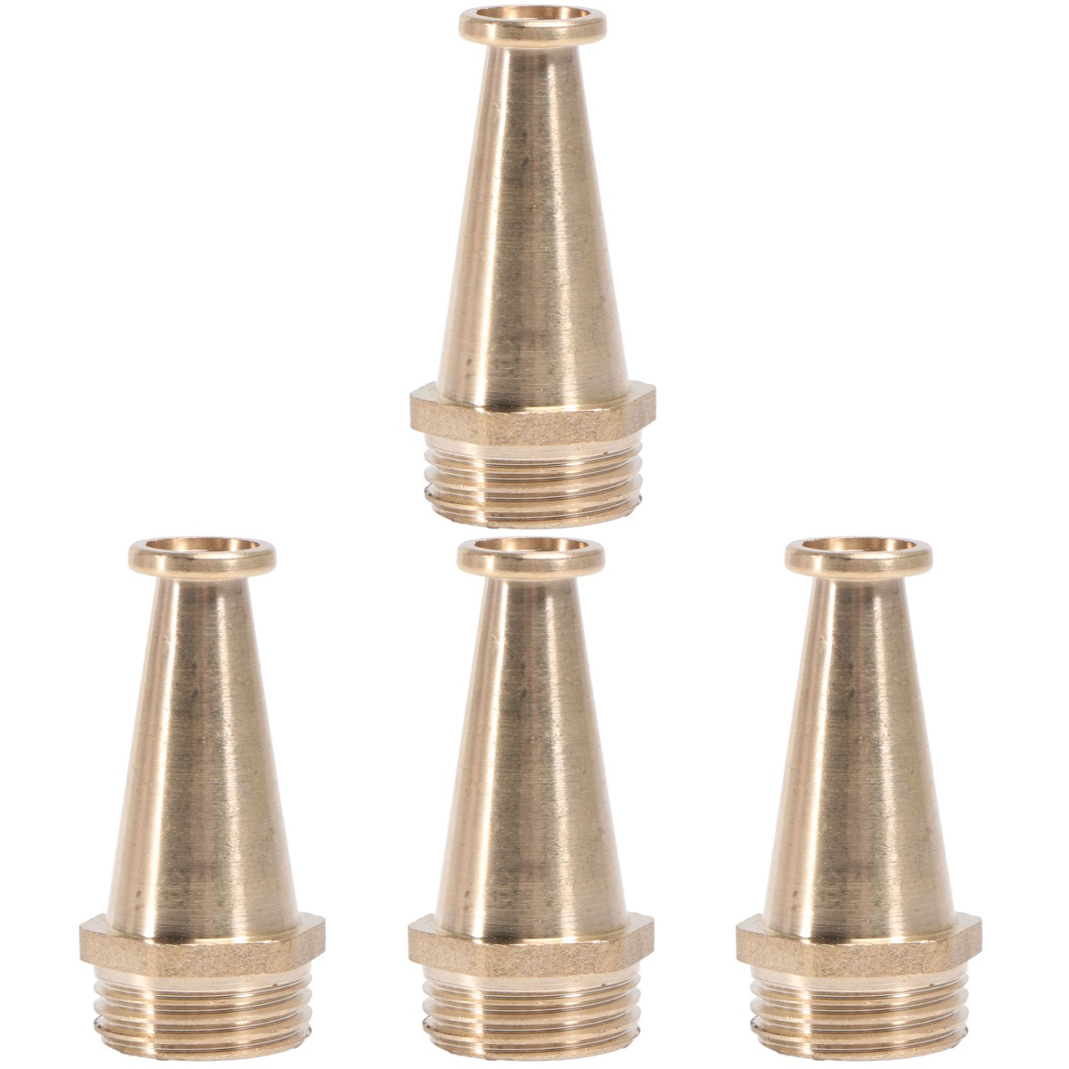 4pcs 1/2 Inch Pure Copper High Pressure Solid Brass Hose Jet Nozzle ...