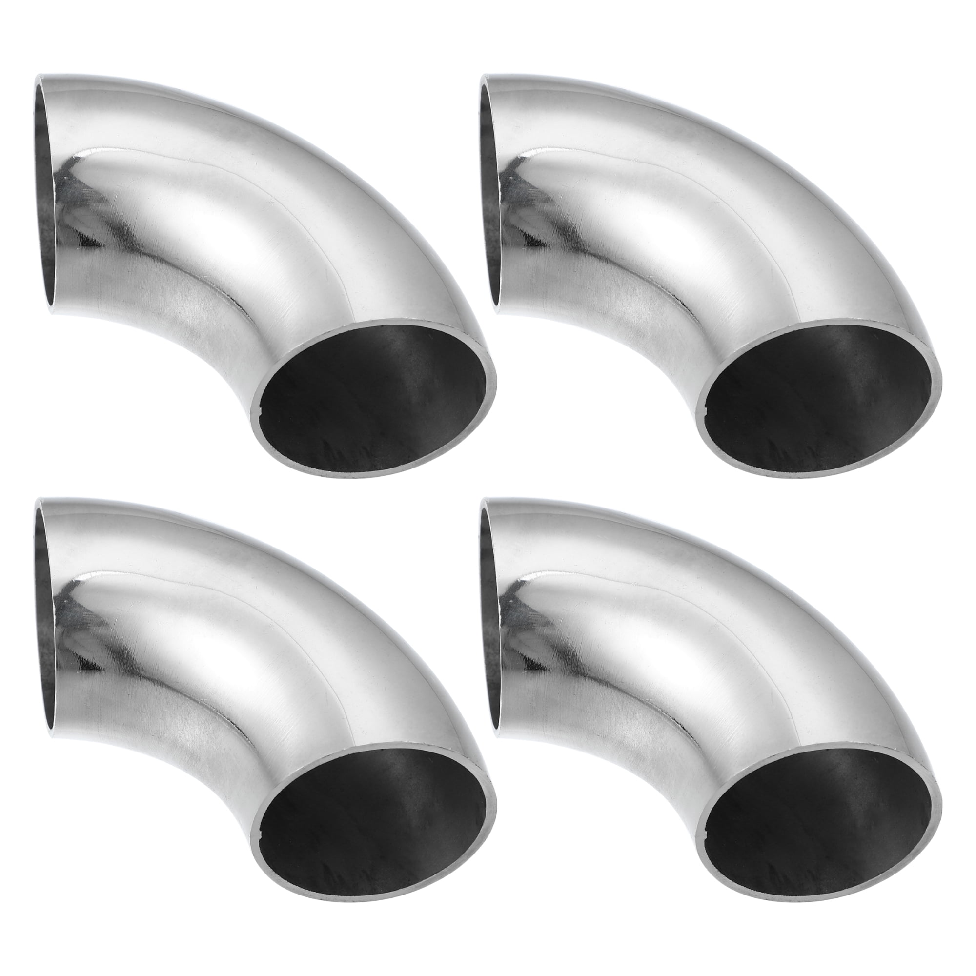 4pcs 1.5 Inch 90 Degree Mandrel Bend Elbow SS304 Stainless Steel Bend ...