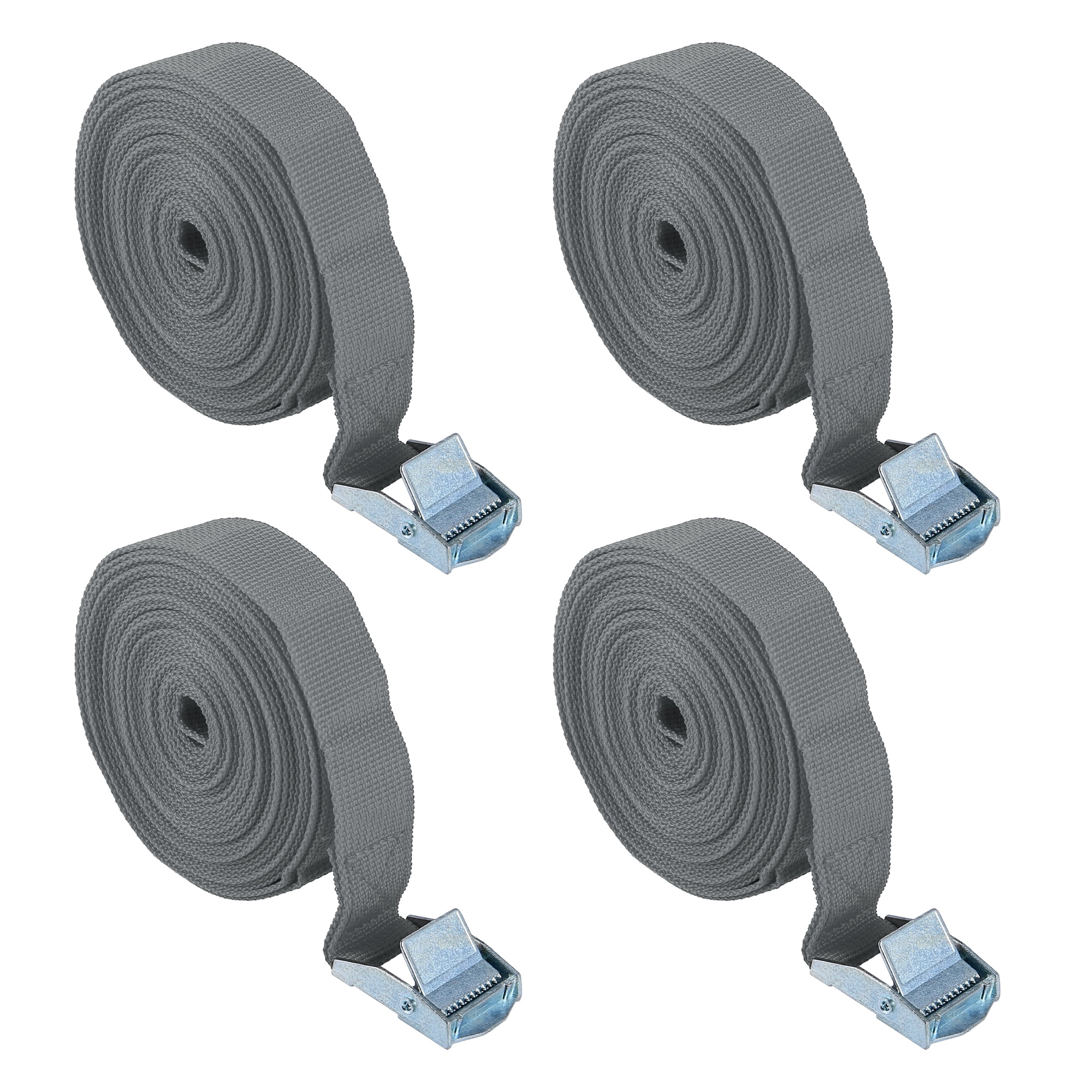 4pcs 1" x 16' Cargo Tie Down Straps Lashing Straps Travel Luggage Strap ...