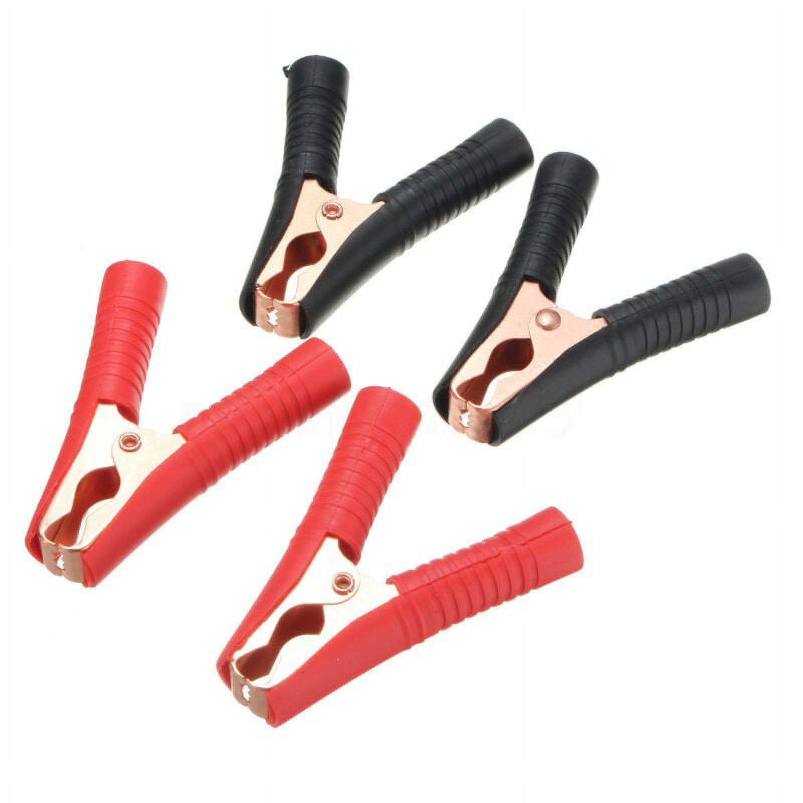 4pcs 100A Electrical Crocodile Alligator Clips Car Battery Insulated ...