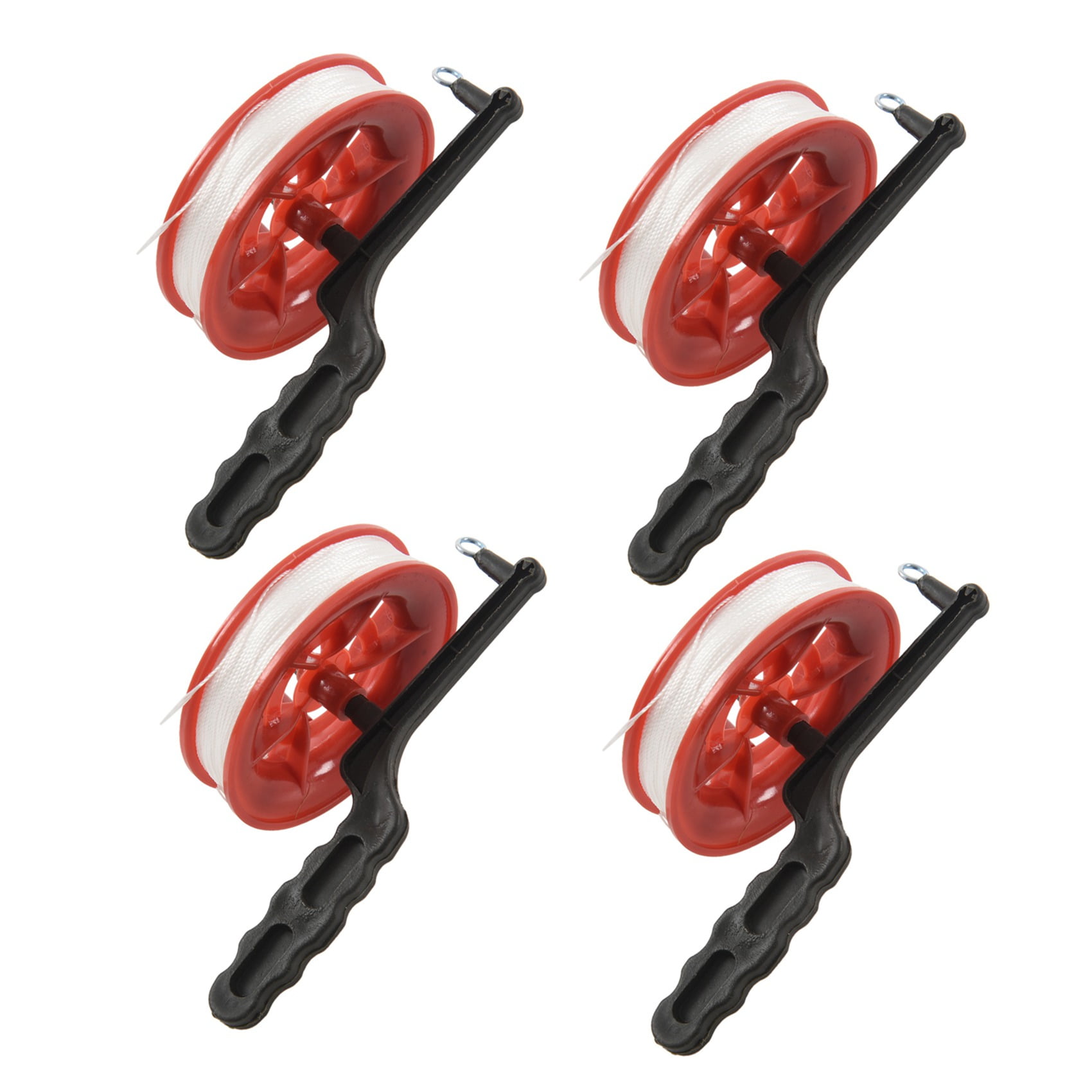 4pcs 100M Twisted String Line Red Wheel Kite Reel Winder - Walmart.com
