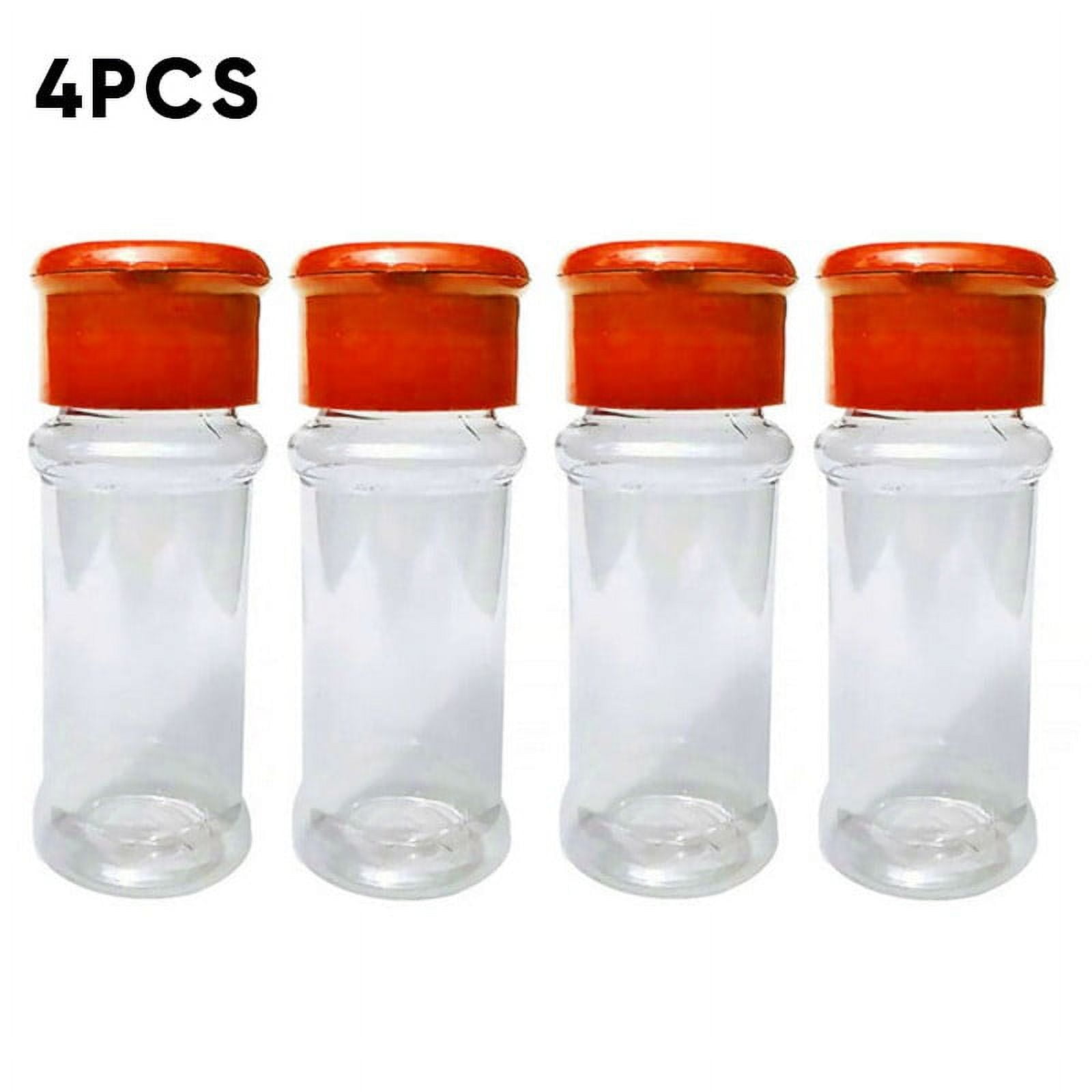 4pcs 100ml Plastic Seasoning Spice Pepper Powder Salt Storage Bottle ...