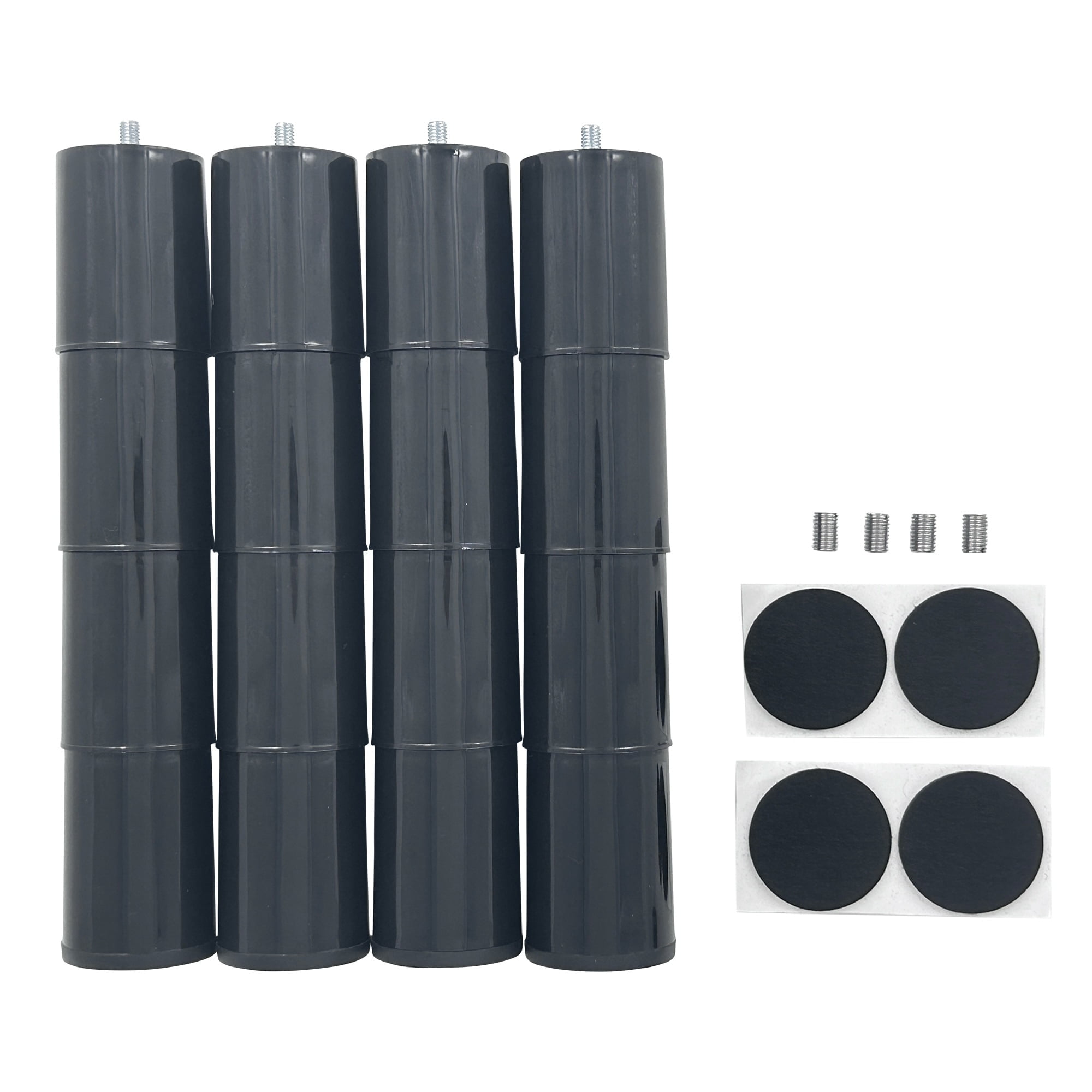 4pcs 12 Inch Adjustable Bed Base Frame Support Legs Compatible with M8 ...