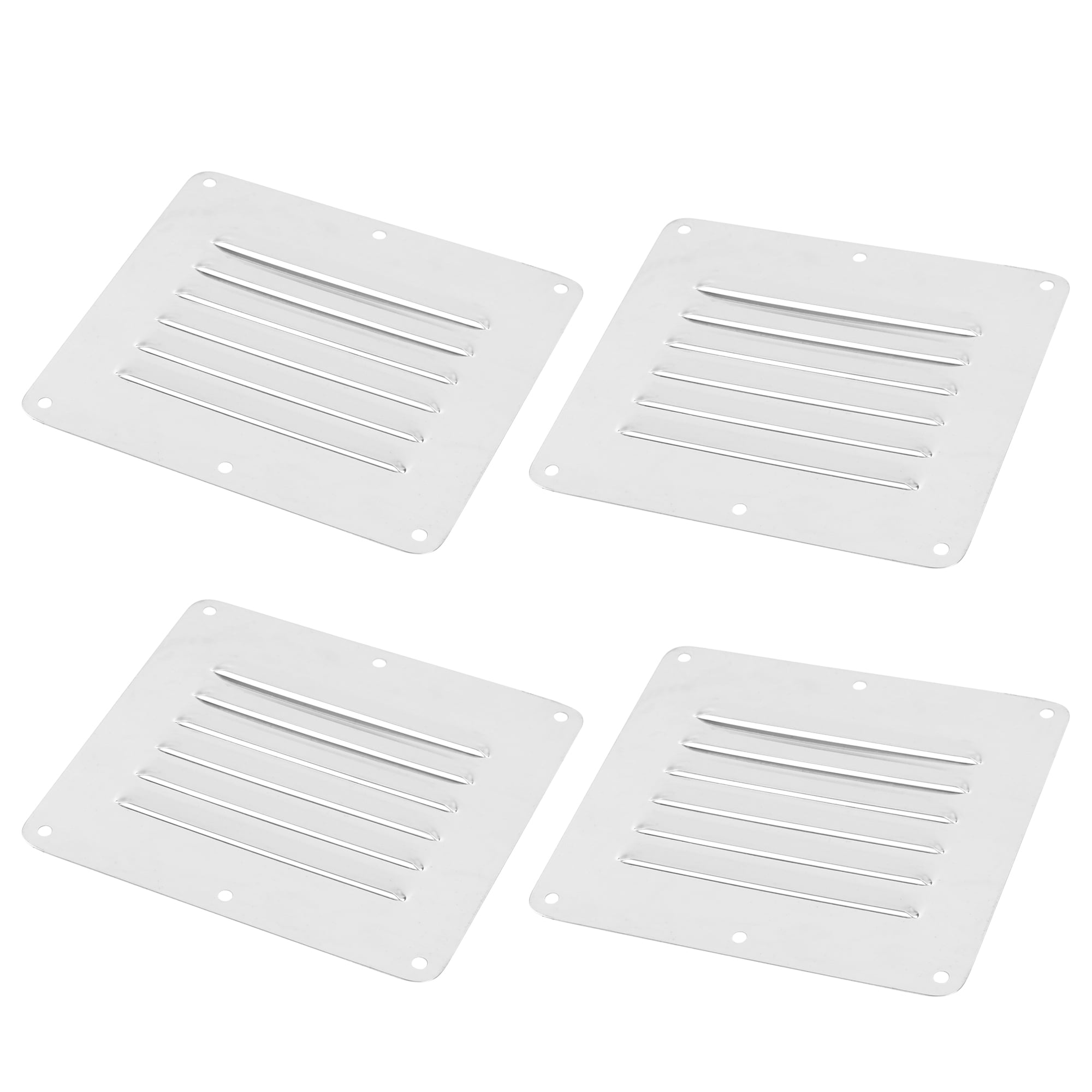 4pcs 127x115mm Rectangle Marine Boat Louvered Ventilation Vent 316 ...