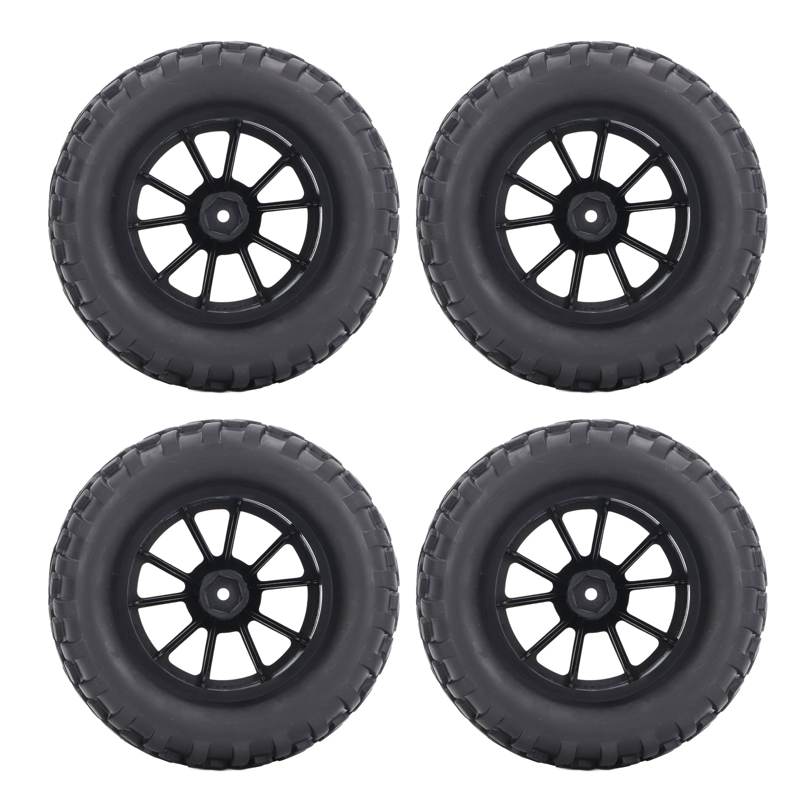 4pcs 12mm Hex 1/10 RC Truck Wheels and Tires for Axial for Hsp for ...
