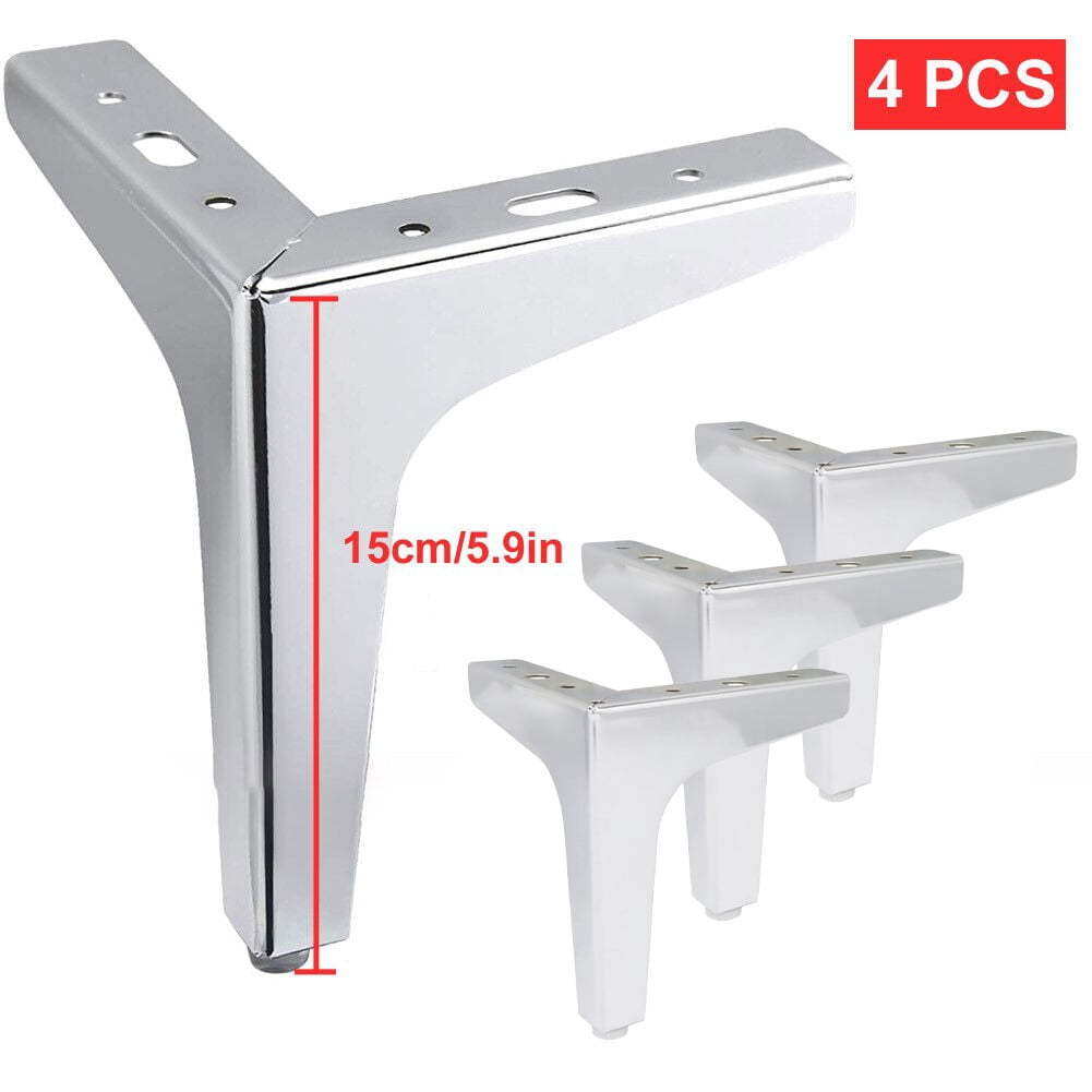 4pcs 15cm Metal Furniture Support Legs Sofa Feet Hardware Cabinet Table ...