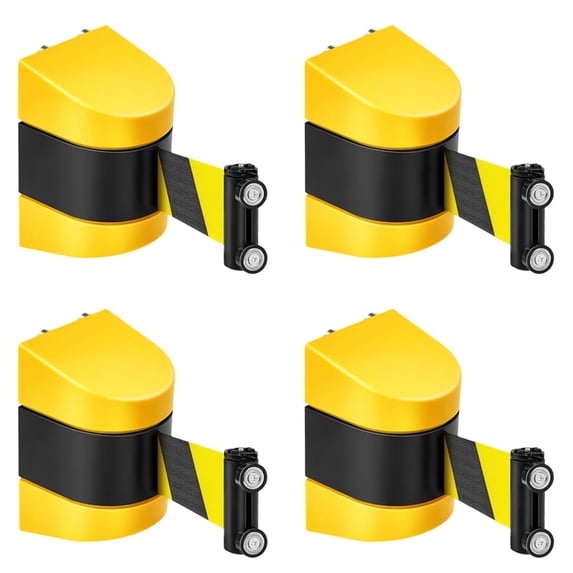 4pcs 16.4 Ft Magnetic Retractable Wall Barrier Magnetic Wall Mount ...