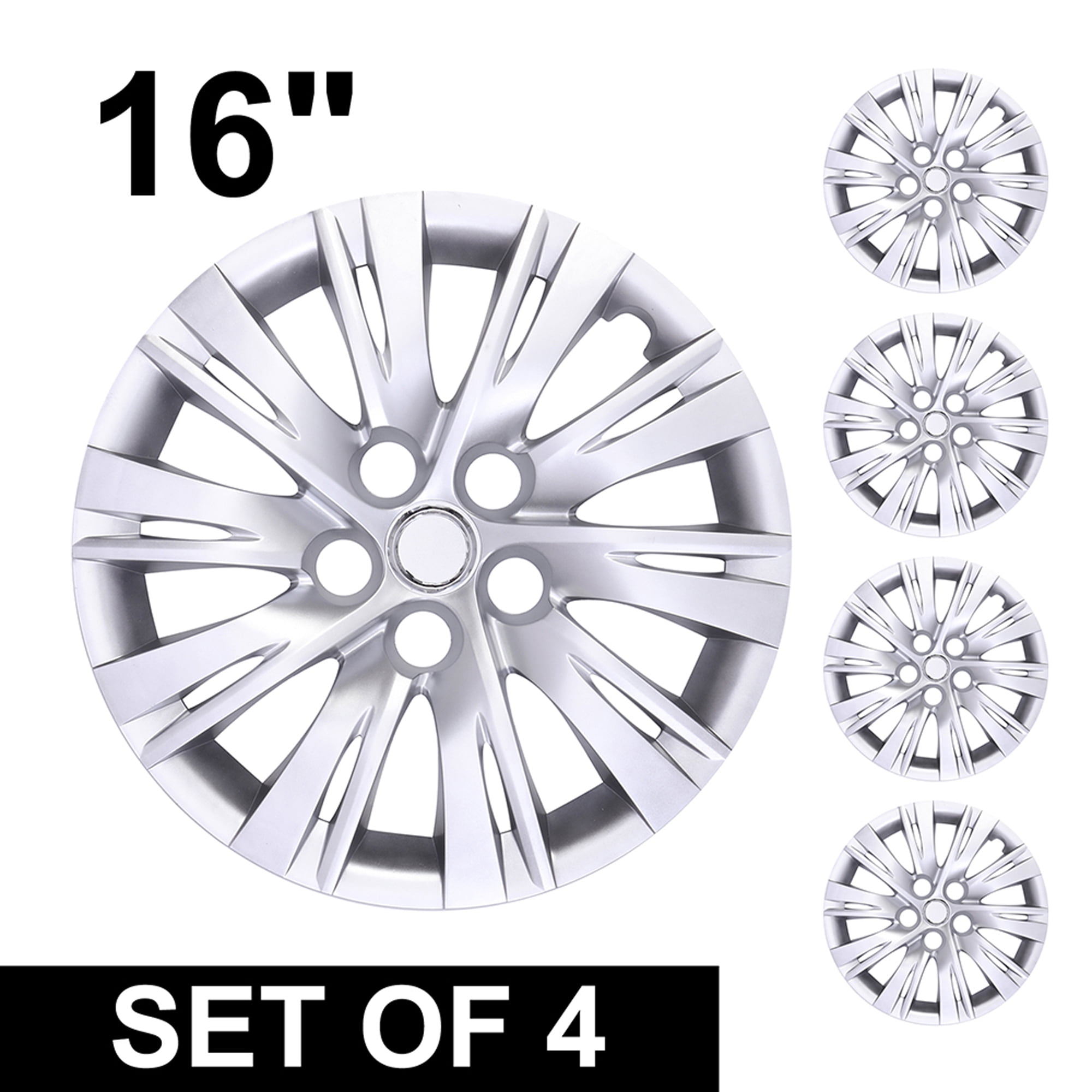 4pcs 16" Wheel Cover Silver Hubcap for Toyota Camry 2012-2014 - Walmart.com