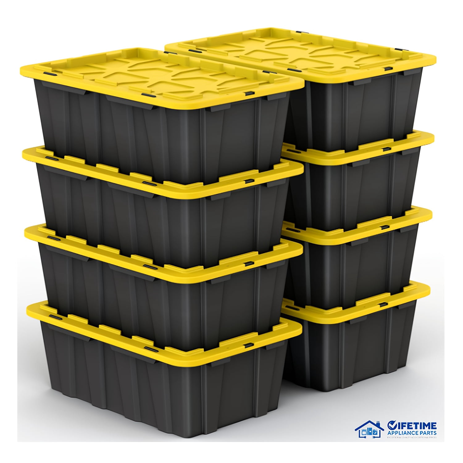 4pcs 17 Gallon/4pcs 23 Gallon/8pcs 12 Gallon Plastic Storage Bin Tote ...