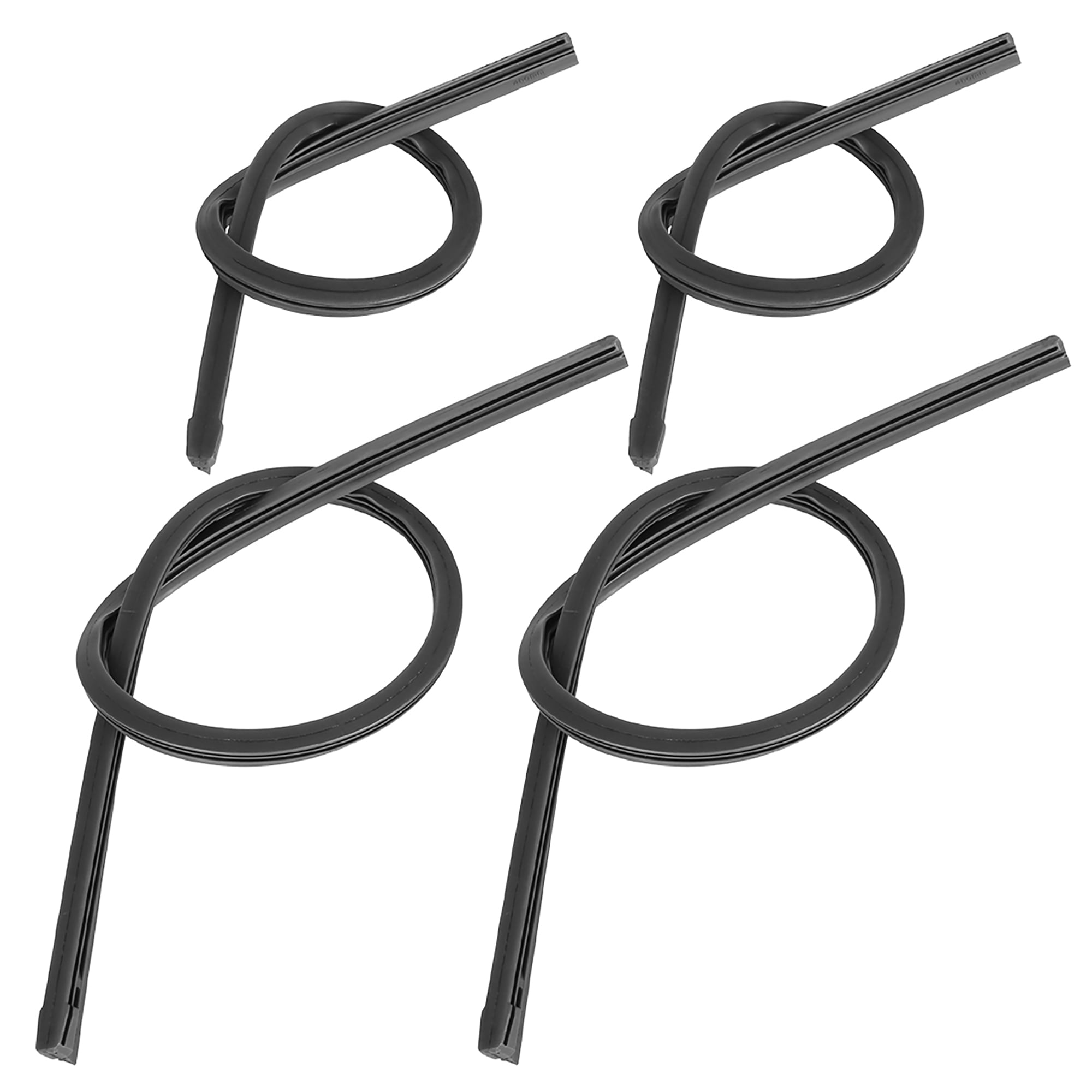 4pcs 18'' + 26'' 3 Section Windshield Wiper Rubber Strip Blade Refill ...