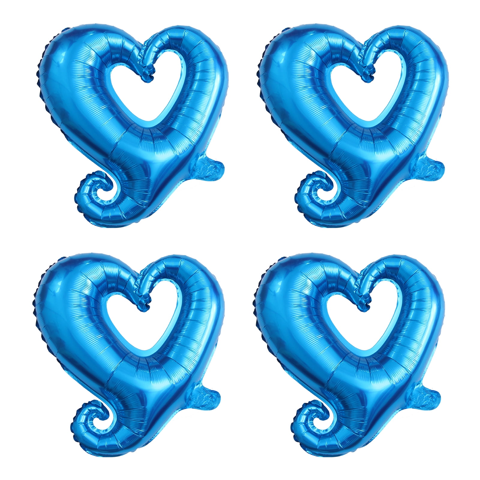 4pcs 18inch Lovely Heart Shaped Foil Balloons Decor for Wedding ...