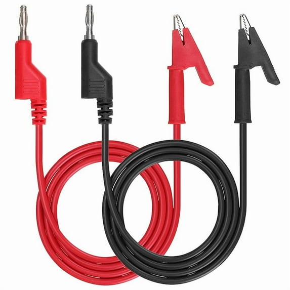 4pcs 1M Double End Test Lead Wire Line Electrical Voltage 4mm Banana ...