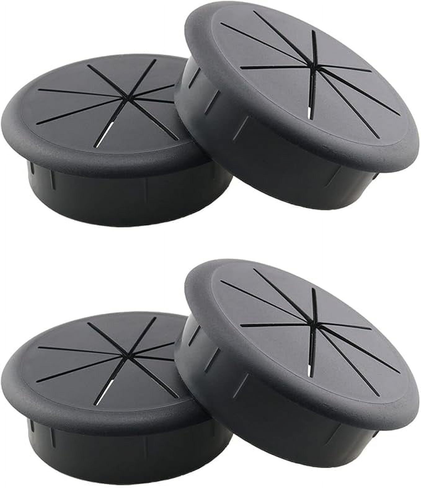 4pcs 2-3/8 inch Flexible Desk Cord Grommets Wire Organizer Hole Cover ...