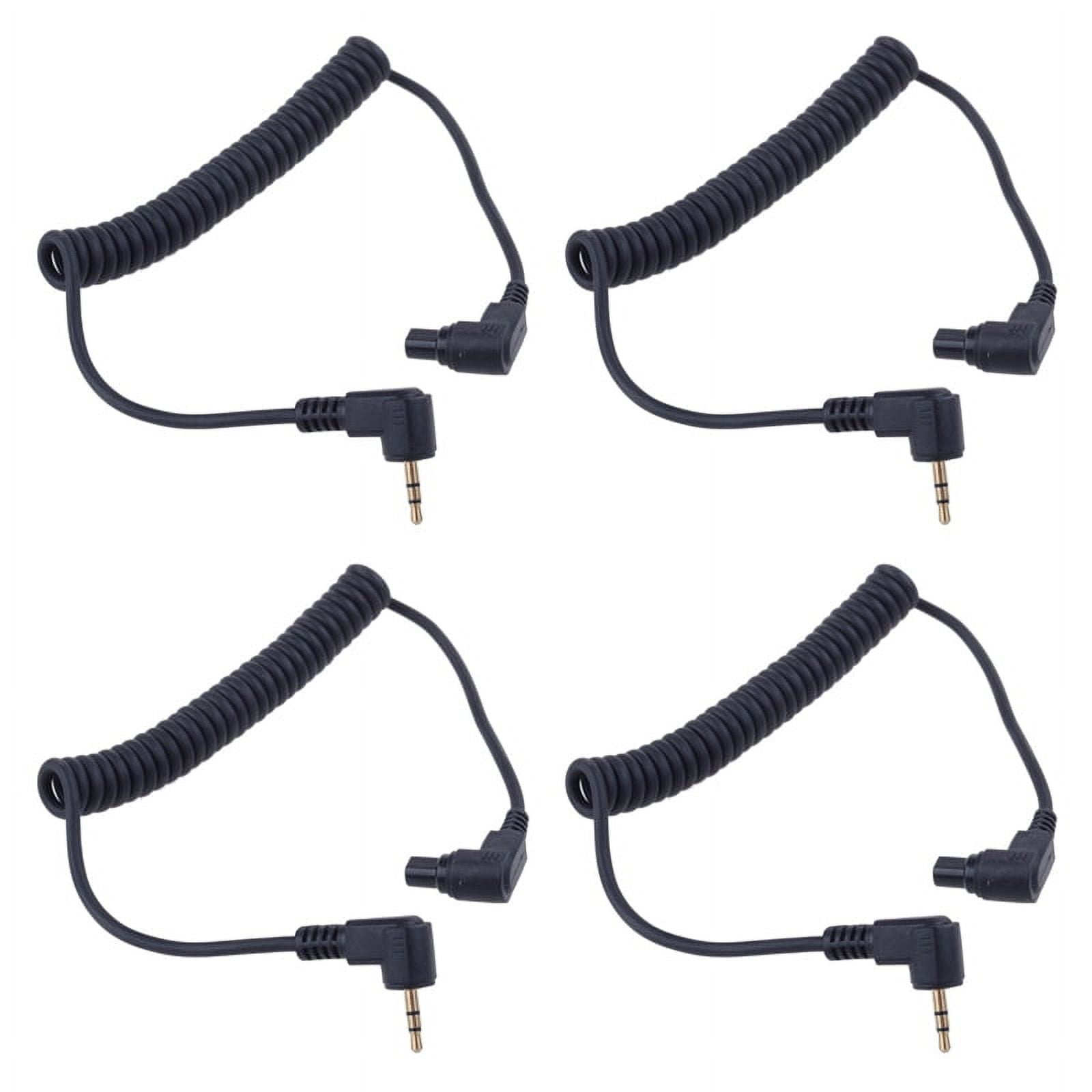4pcs 2.5 mm -C3 Off Camera Shutter Release Cable Connection Cable, for 1D / 5D / 6D / 5DII ...