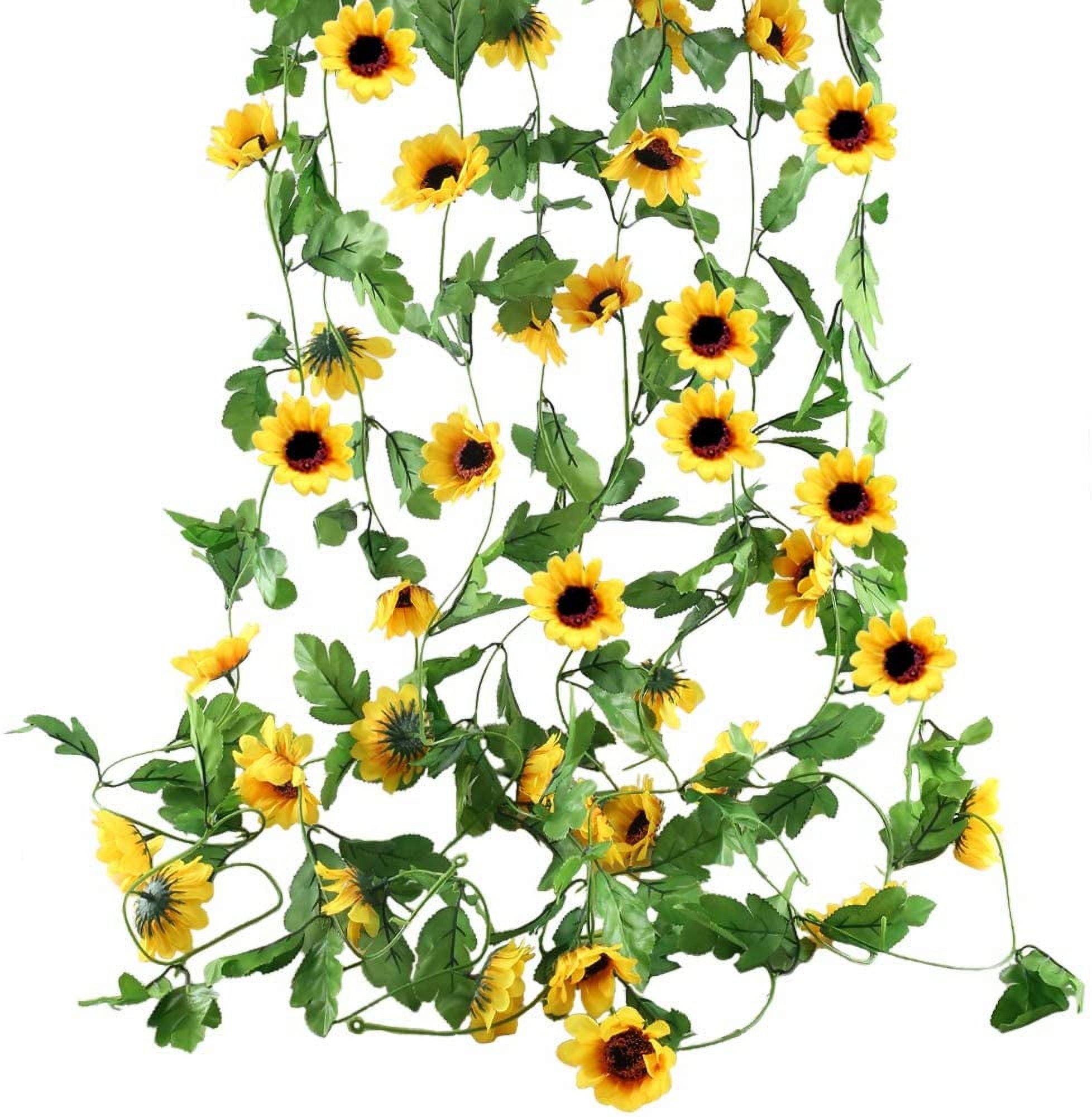 4pcs 2.5m Artificial Grapevine Garland Artificial Flowers Vine Plant ...