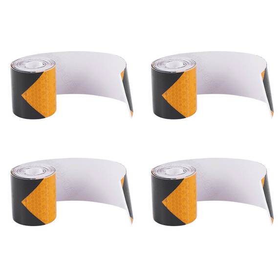4pcs 2 Inch X10Ft 3 Meters Night Reflective Safety Warning Tape Strip ...