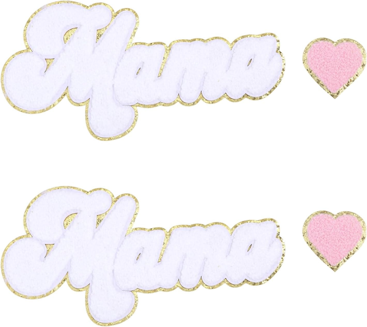 4pcs 2 Styles Mama Iron on Patch Mama Chenille Letter Patch Mother's ...
