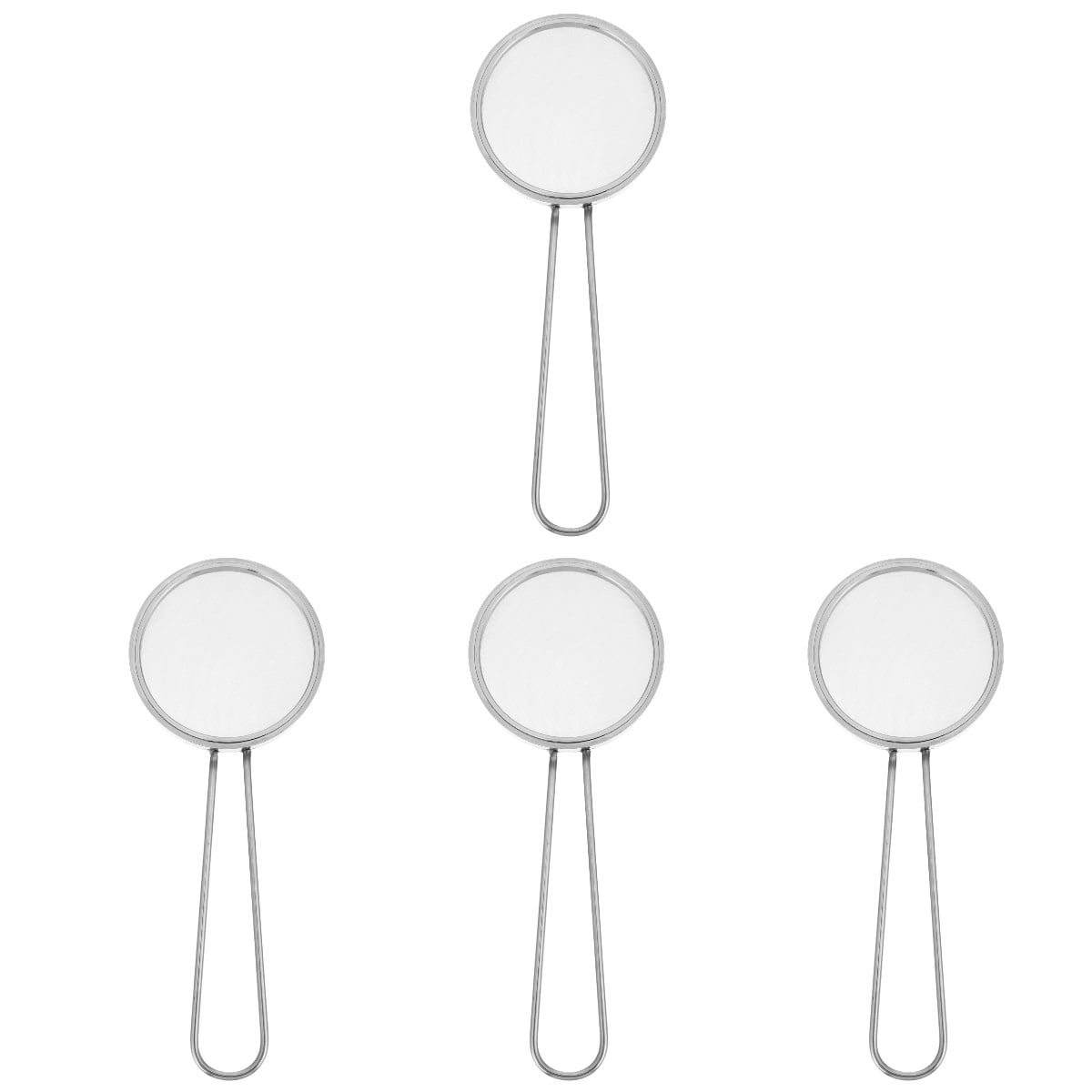 4pcs 200 Stainless Steel Cell Filter Mesh Cell Filter Practical Cell Strainer Laboratory Test
