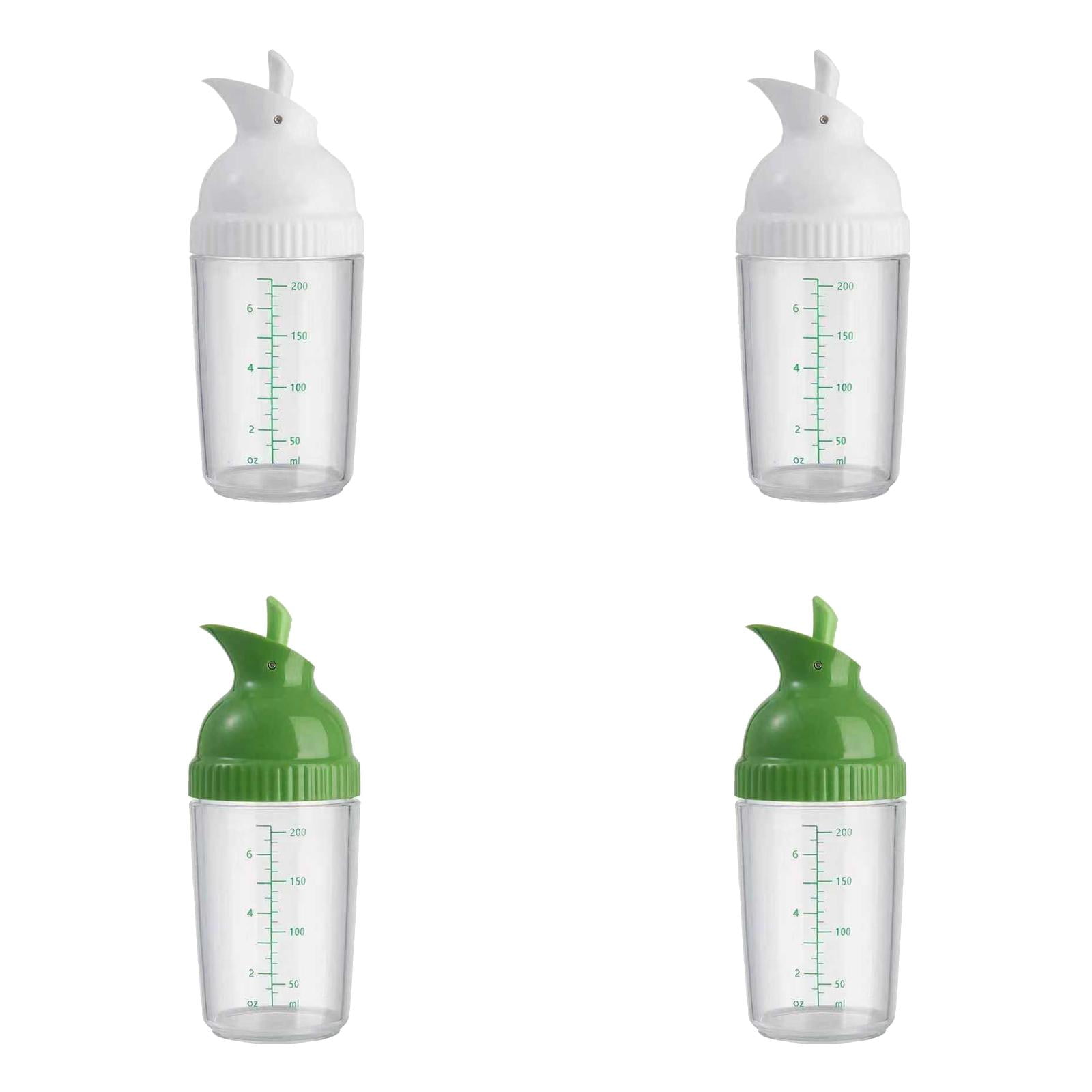 4pcs 200ml Salad Dressing Shaker Container Mixing Homemade Sauce ...