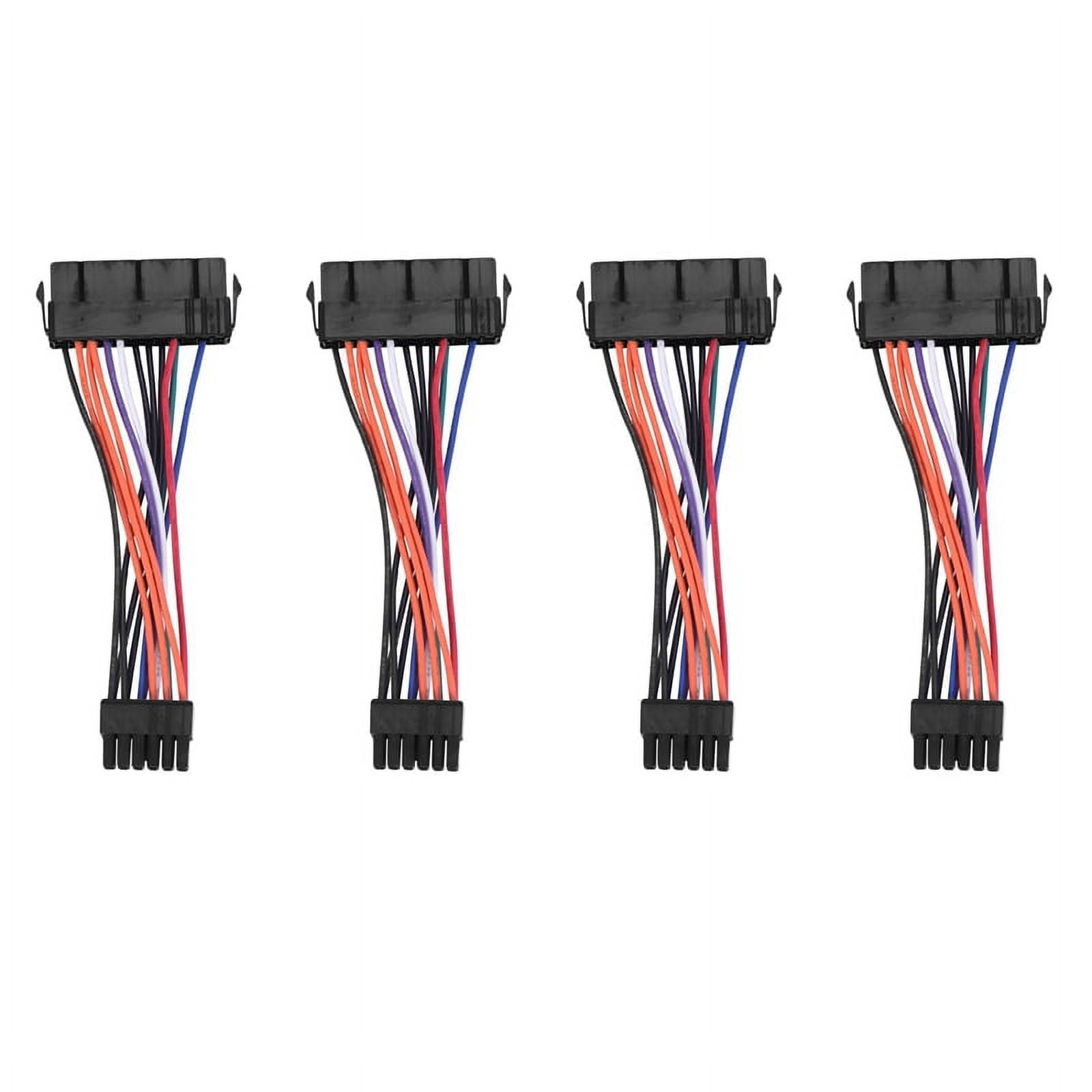 4pcs 24 Pin to 12 Pin PSU Main Power Supply ATX Adapter Cable for ...