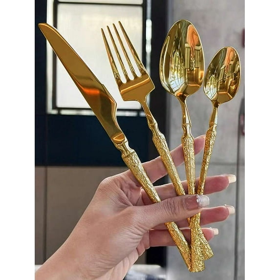 4pcs/24pcs Creative Hammer Design Handle, High Quality Stainless Steel ...