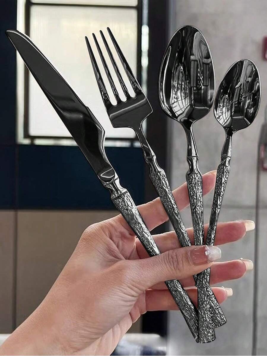 4pcs/24pcs Creative Hammer Design Handle, High Quality Stainless Steel ...