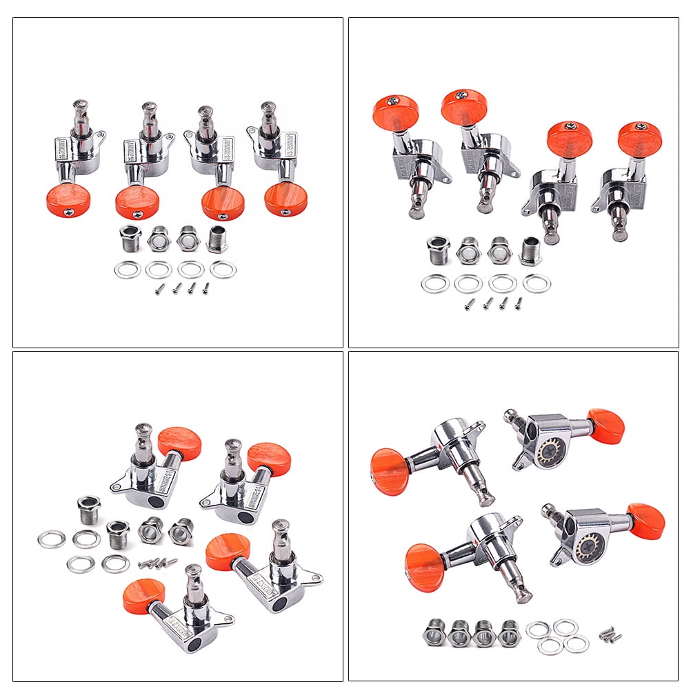 Worgeous Ukulele Tuning Pegs 2L 2R Sealed Machine Heads with Metal ...