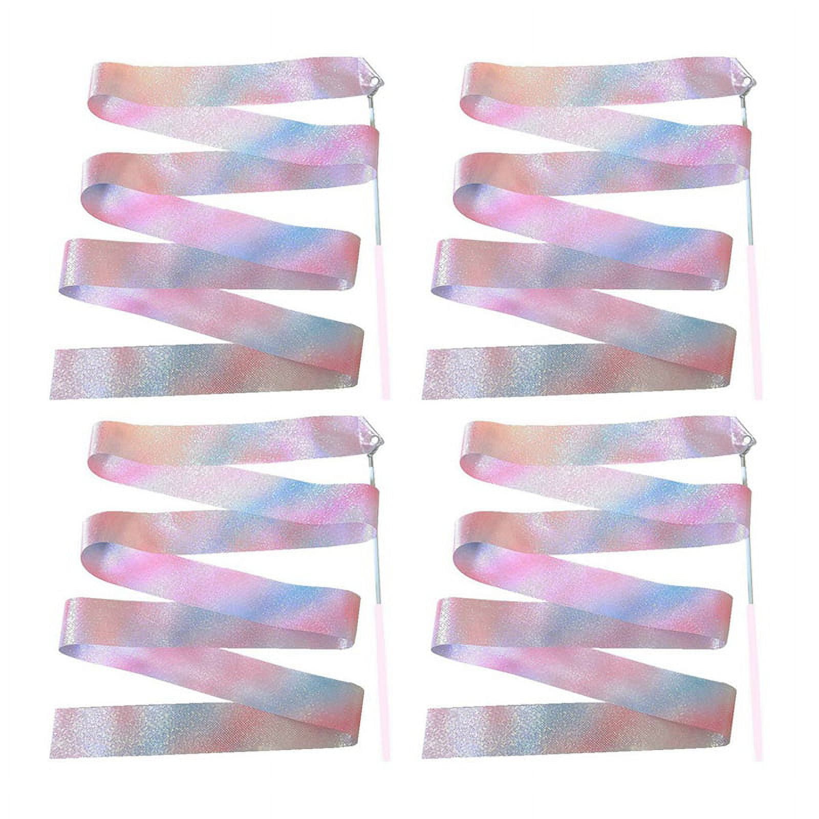 Rhythmic Gymnastics 12-Pack Rainbow Dance Ribbons - Colorful Gym ...