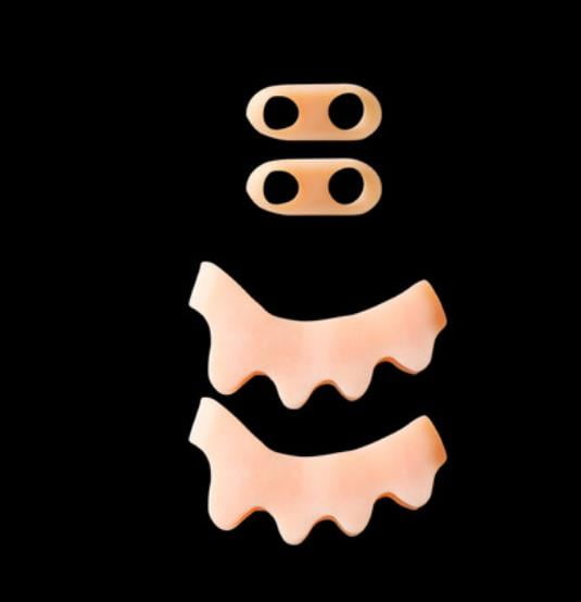 4pcs=2pairs Child Toe Separator Hallux Valgus Stretcher Silicone Bone ...