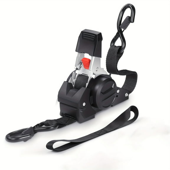 Strapinno 1in x10ft Retractable Ratchet Straps Set, Rubber Handles, S ...