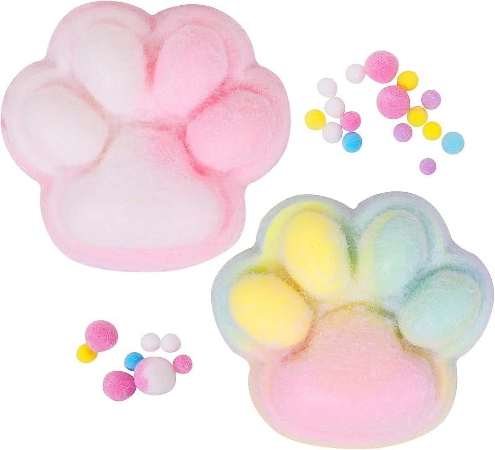 4pcs 3.15in Big Squishy,Cat Paw Squishy Toys,Cute Kawaii fufu Squishies ...