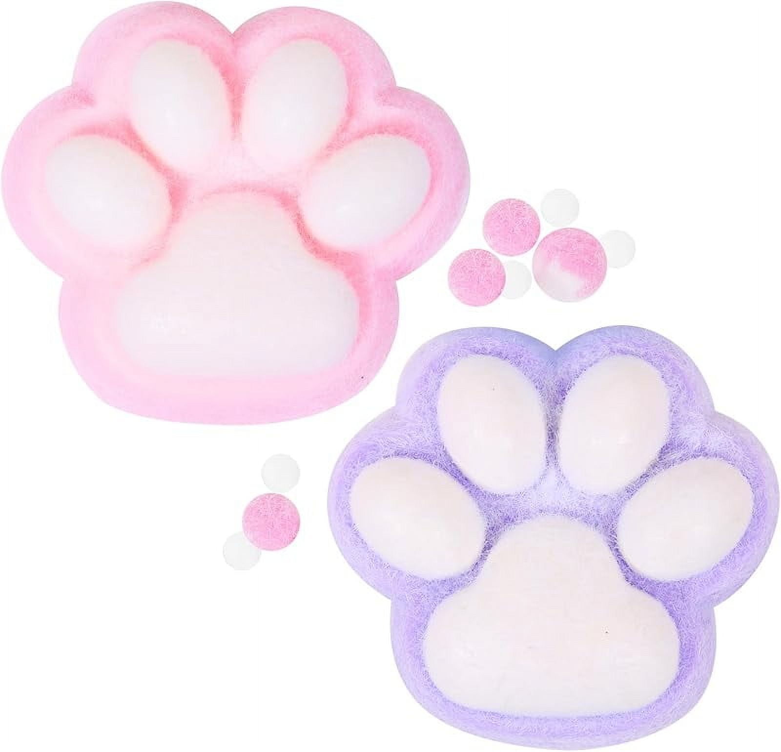 4pcs 3.15in Big Squishy,Cat Paw Squishy Toys,Cute Kawaii fufu Squishies ...