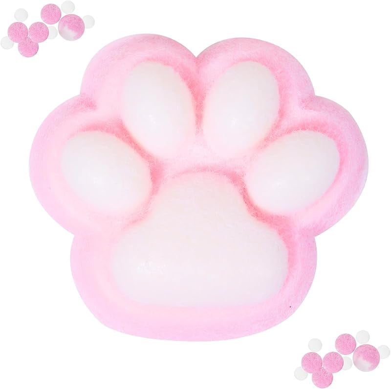 4pcs 3.15in Big Squishy,Cat Paw Squishy Toys,Cute Kawaii fufu Squishies ...