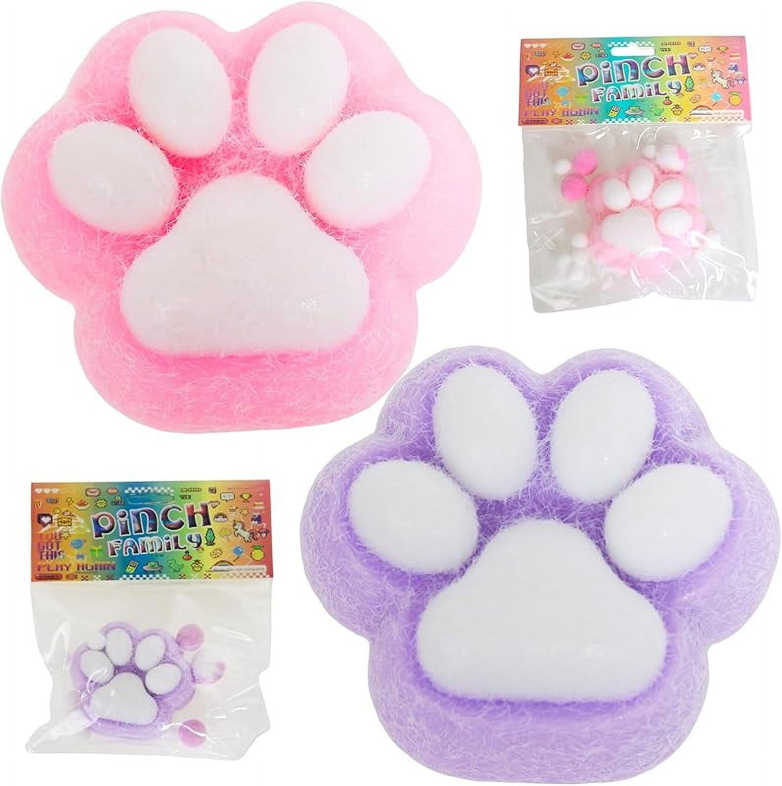 4pcs 3.15in Big Squishy,Cat Paw Squishy Toys,Cute Kawaii fufu Squishies ...