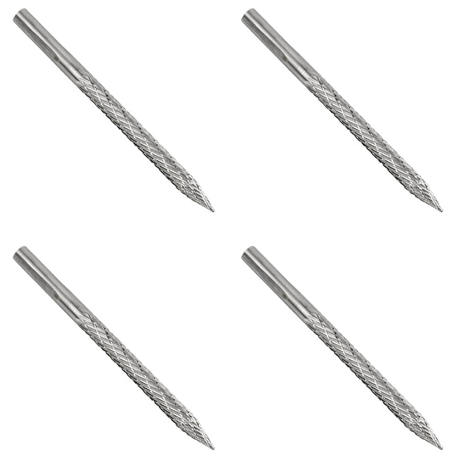 4pcs 3/16In 4.5Mm High Carbide Steel Burr Bits Tire Reamers Carbide ...