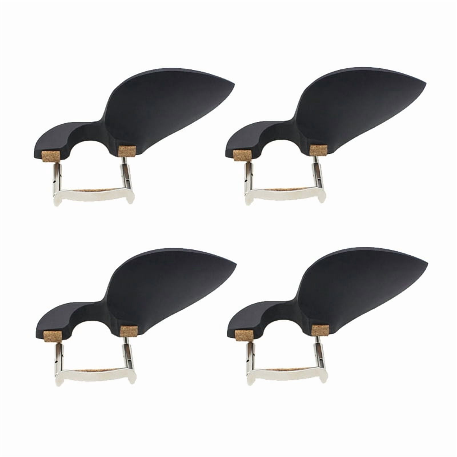 4pcs 3/4 4/4 Violin Chin Rest Chinrest Wood with Standard Bracket Black ...