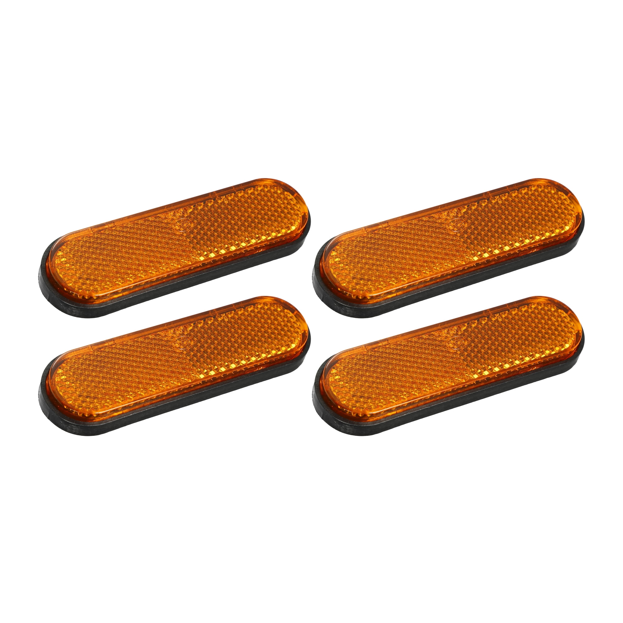 4pcs 3.98"x1.18" Universal Reflector Oval Motorcycle Bike Safety ...