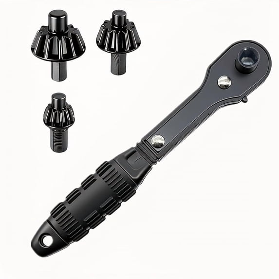 4pcs 3-In-1 Ratchet Wrench Set, Heavy-Duty Multi-Function Drill Chuck ...