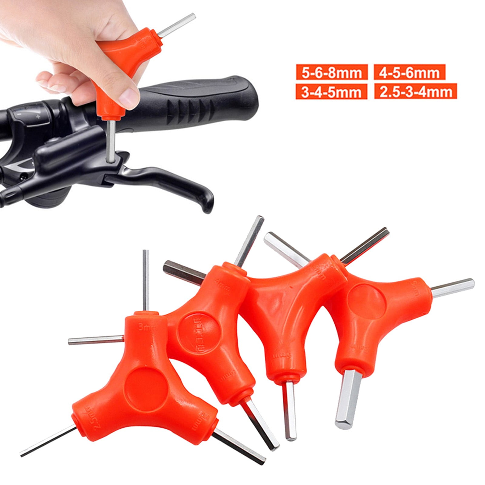 4pcs 3 In 1 Trigeminal Hex Key Set Hexagon Wrench Maintenance Tools ...