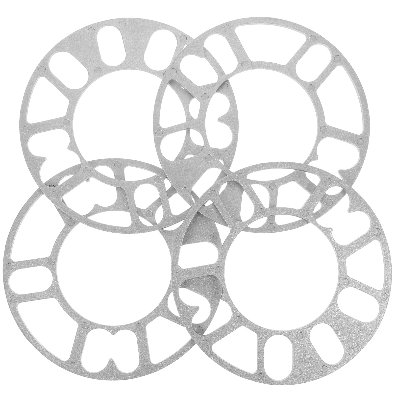 4pcs 3mm Wheel Spacers Shims Plate Alloy Aluminum for 4 Stud and 5 Stud ...