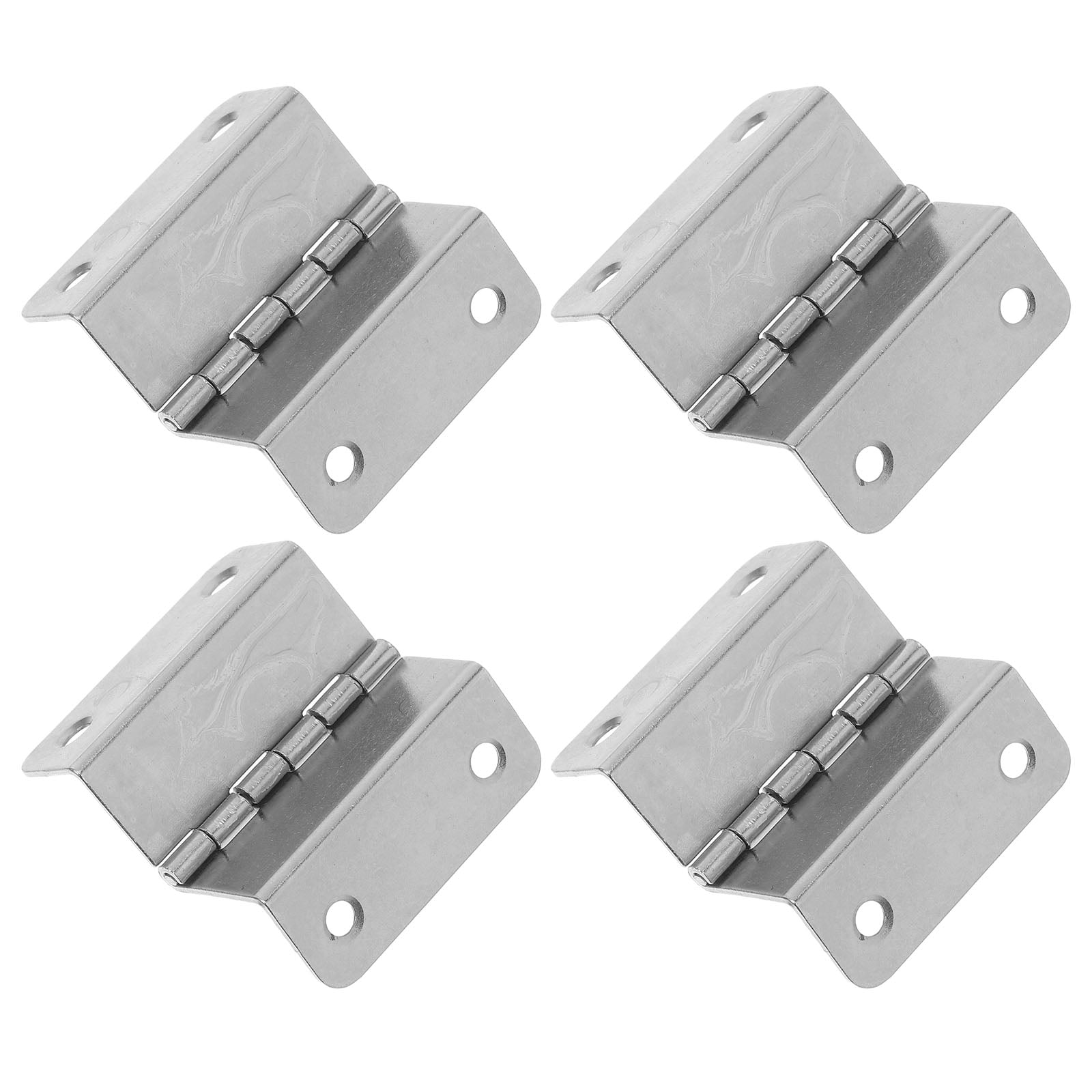 4pcs 4 Hole Flip Folding Hinges Stainless Steel Cabinet Mirror Wood Box ...