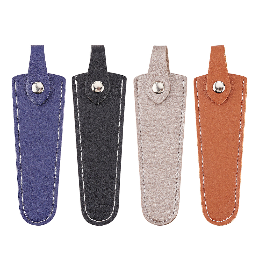 4pcs 4 colors PU Leather Hairdressing Scissor Pouch Salon Barber ...