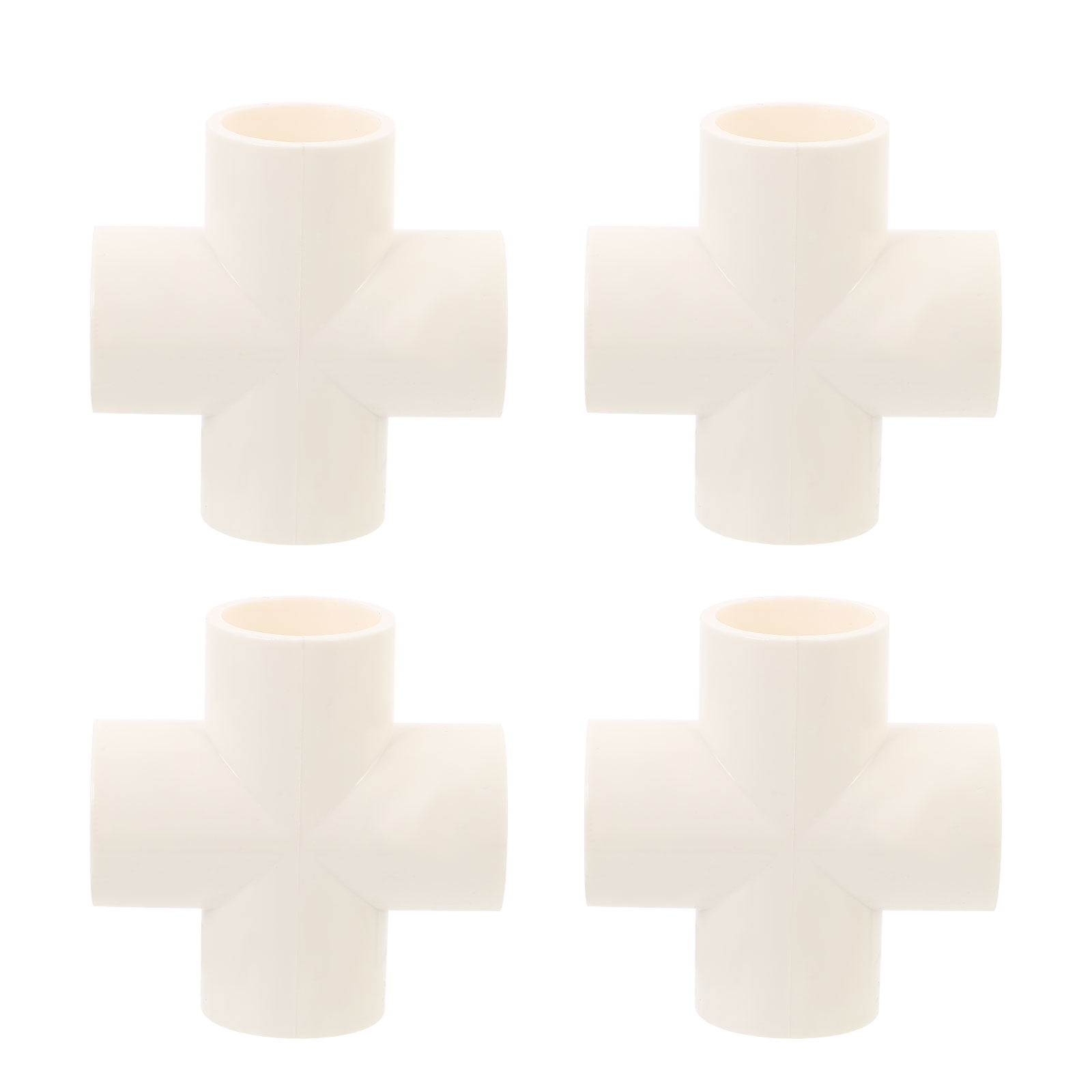 4pcs 4-way Joint PVC Links Fitting Water Pipe Connector Water Hose ...