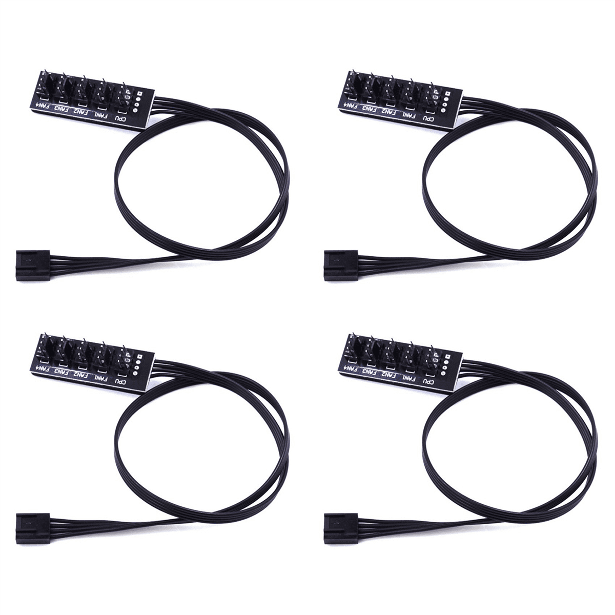 4pcs 40cm 1 to 5 4-Pin Molex TX4 PWM Fan CPU HUB Splitter PC Case ...