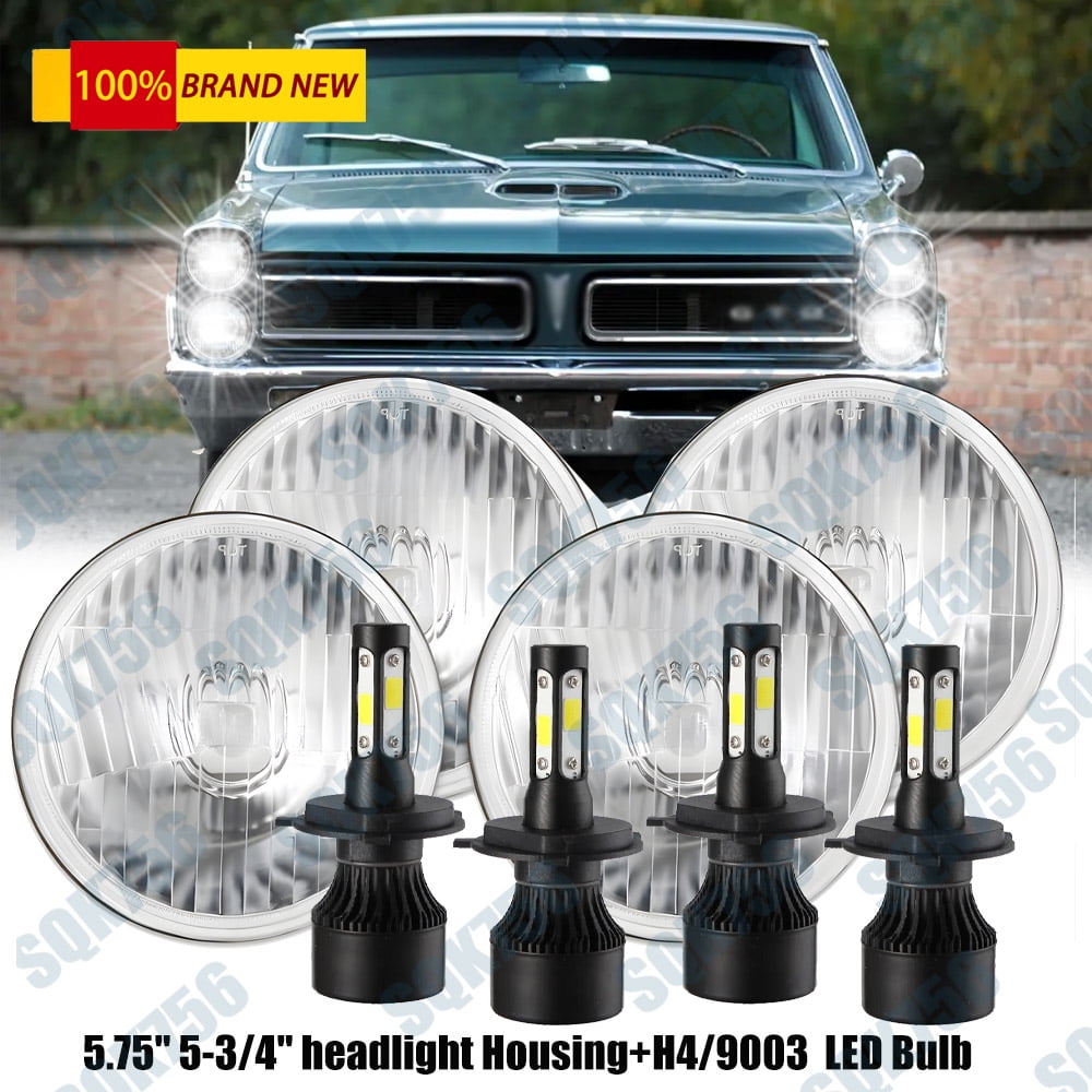 4pcs 5 3/4" 5.75 LED Headlights Projector HI/LO DRL for Pontiac GTO ...