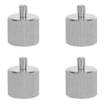 4pcs 5/8 Inch Female to 1/4 Inch Male Camera Microphone Stand Tripod ...