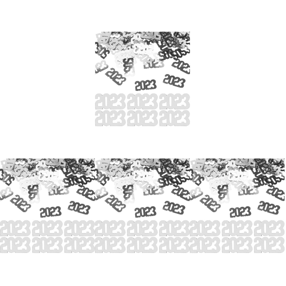 4pcs 5 bags of 2023 Confetti Table Decorations New Year Design Table ...