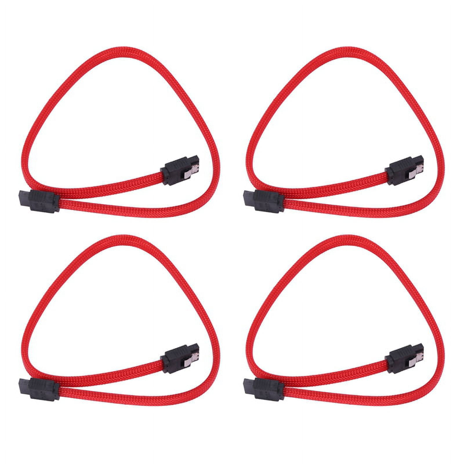 4pcs 50CM SATA 3.0 III SATA3 7Pin Data Cable 6Gb/S SSD Cables HDD Hard ...